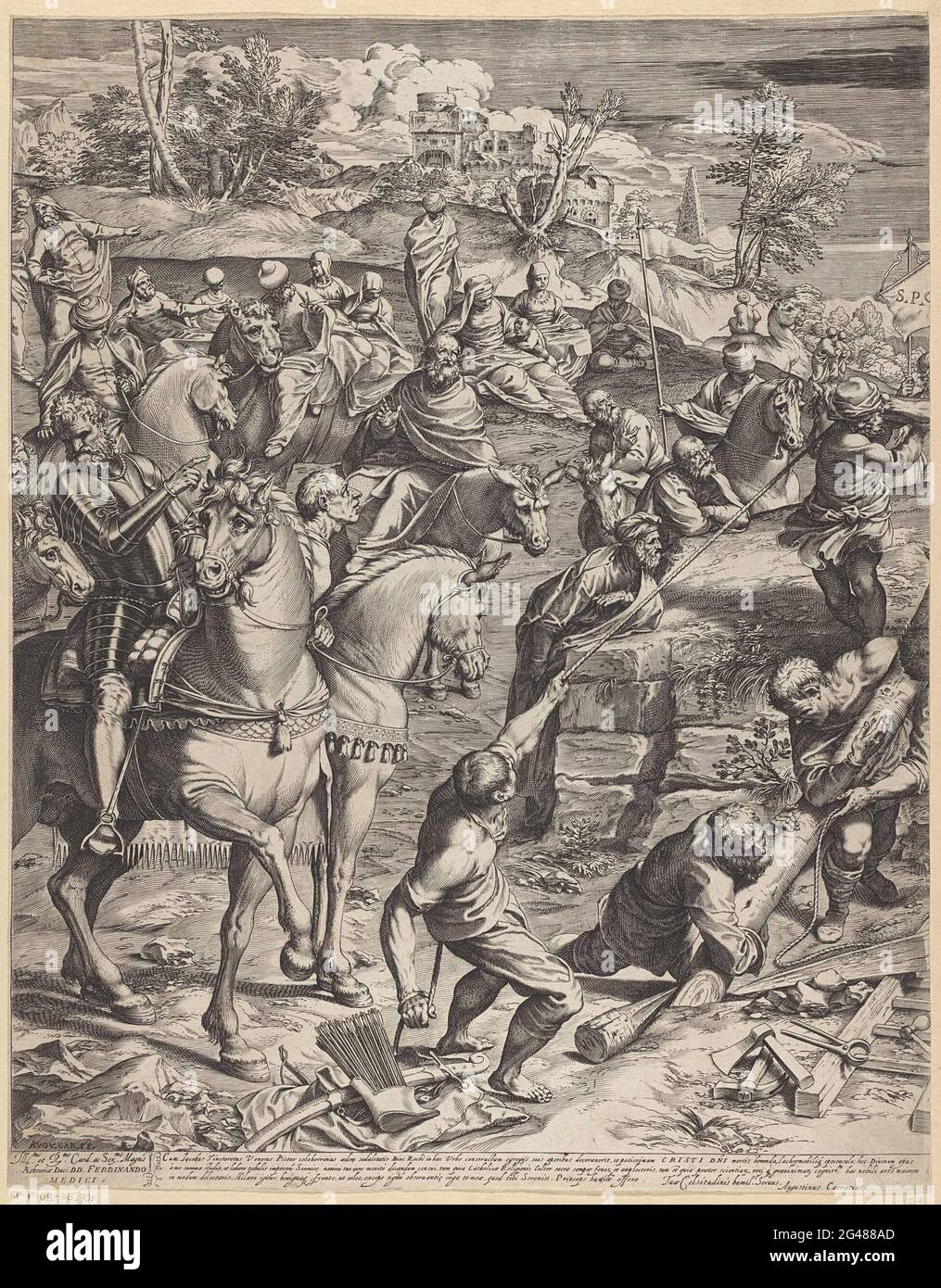 Two crucified criminals hi-res stock photography and images - Alamy