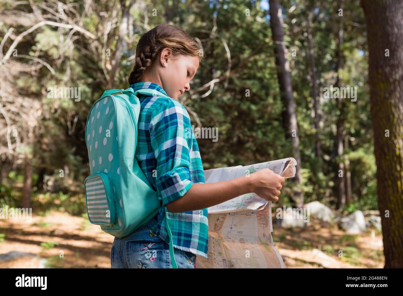 Child map forest hi-res stock photography and images - Alamy