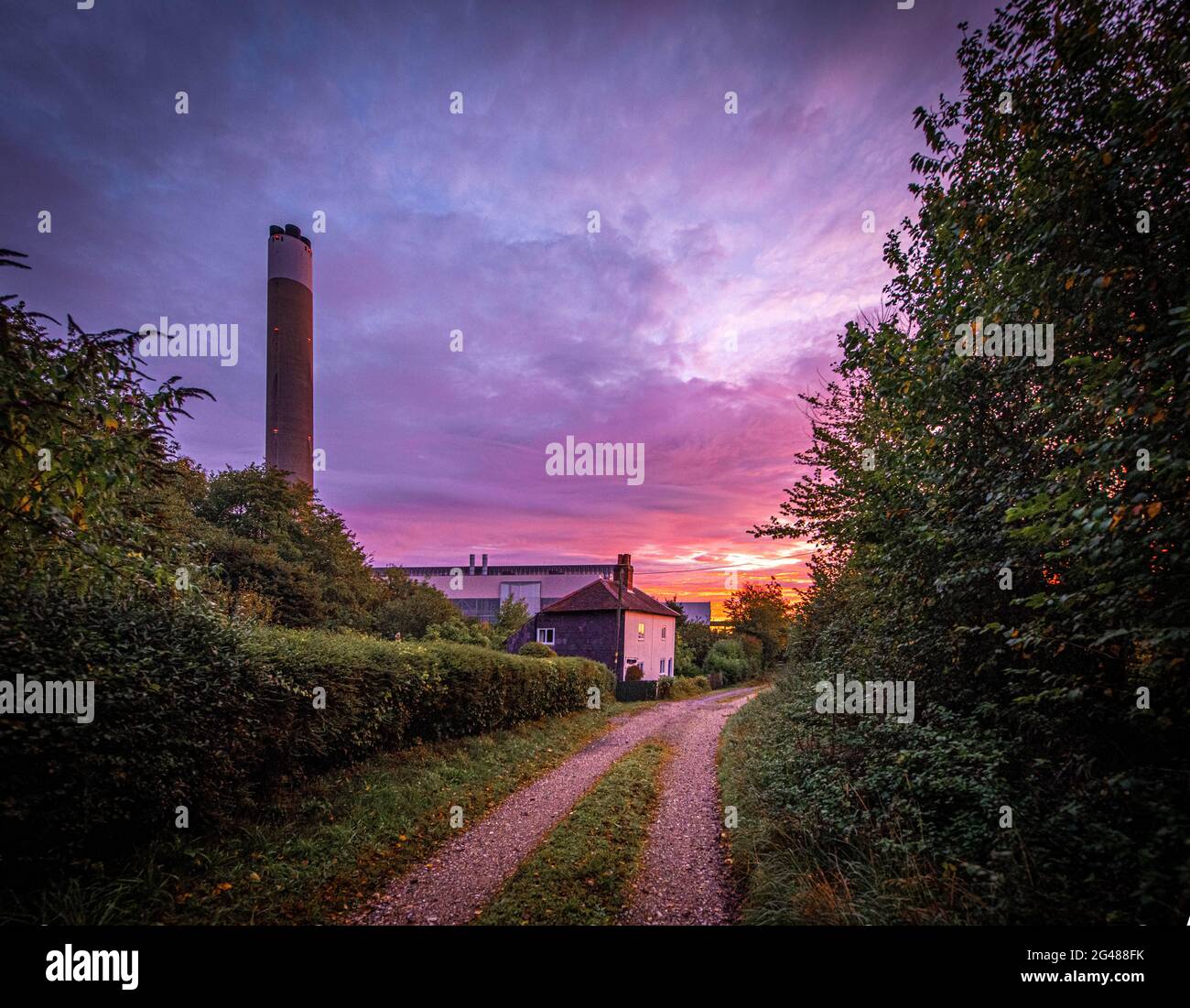 Calshot Power Station, New Forest Stock Photo - Alamy