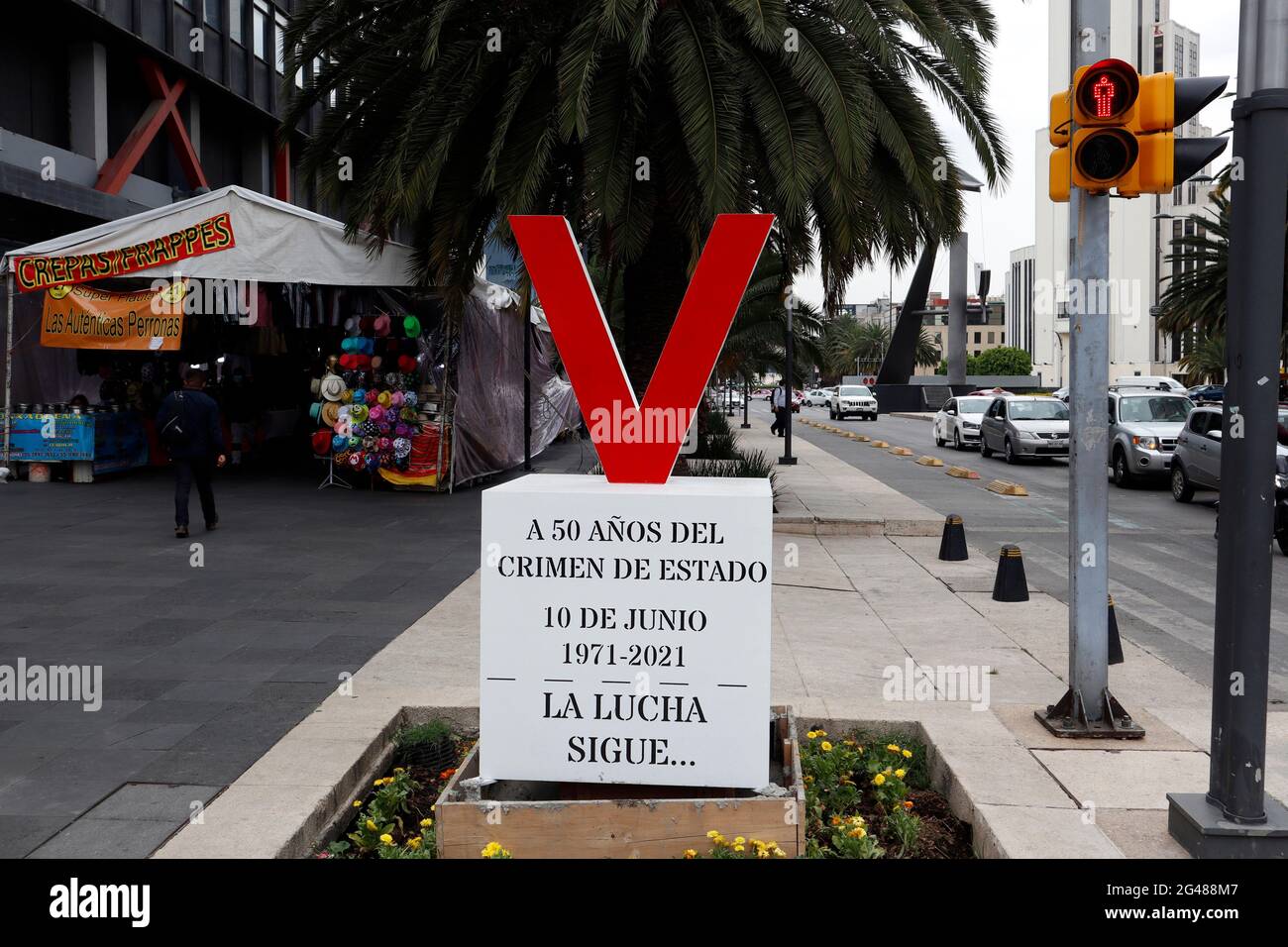 MEXICO CITY, MEXICO JUNE 19: Anti-monument in memory of the victims of ...