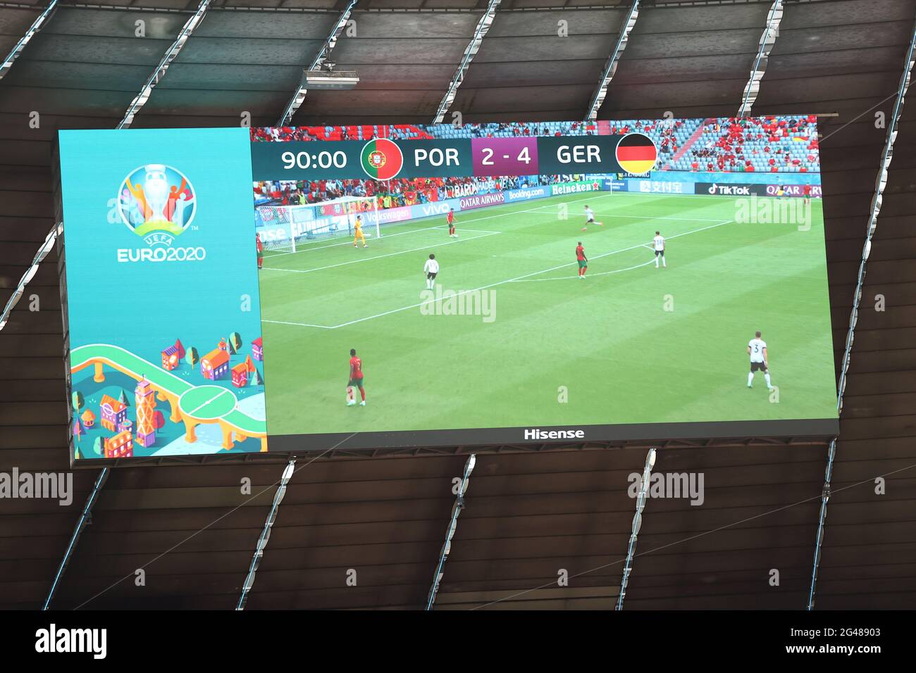 The scoreboard shows the result hi-res stock photography and images - Alamy