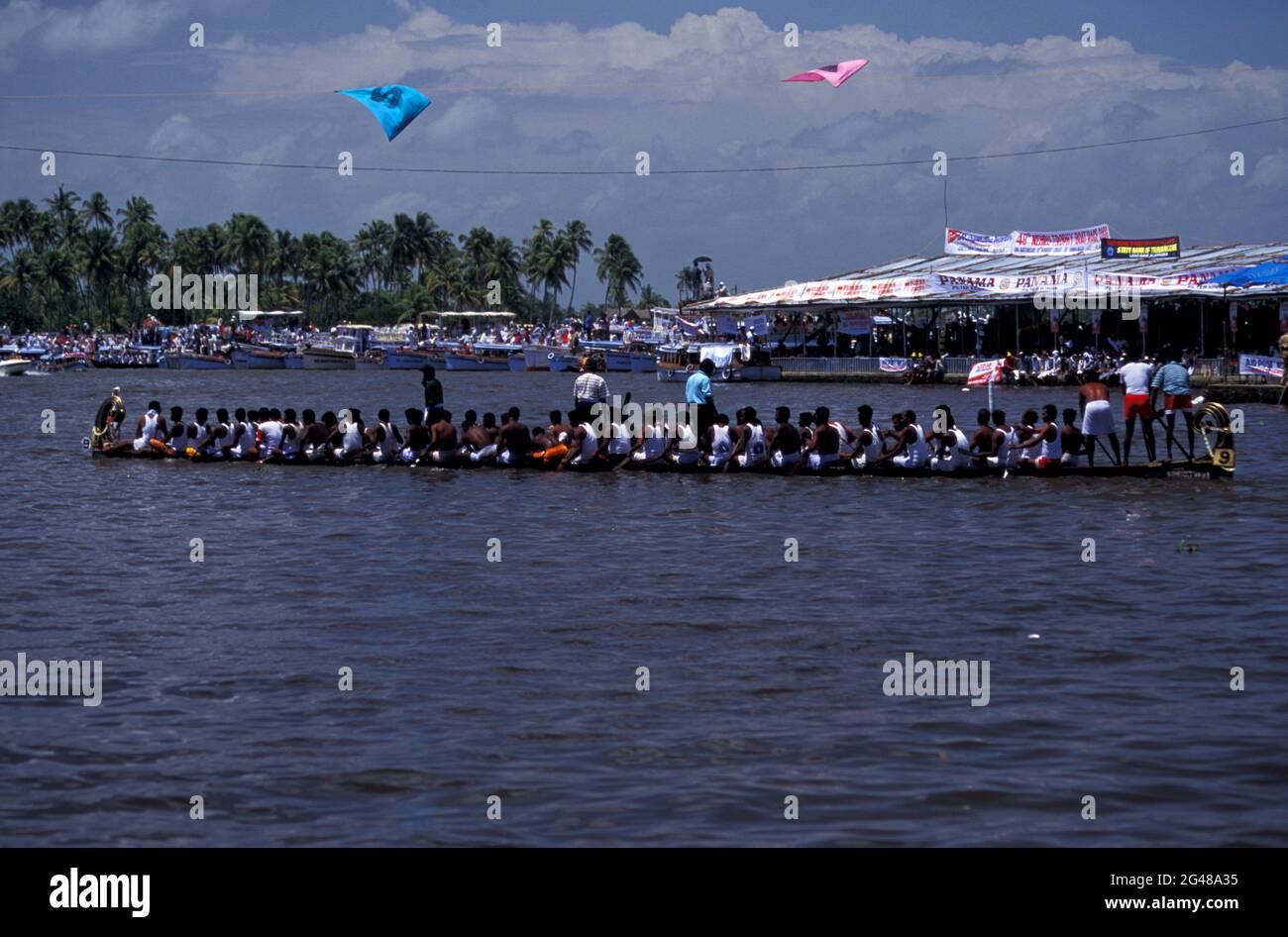 Nehru Trophy Boat Race, Punnamada Lake , Alappuzha, Kerala, India Stock ...