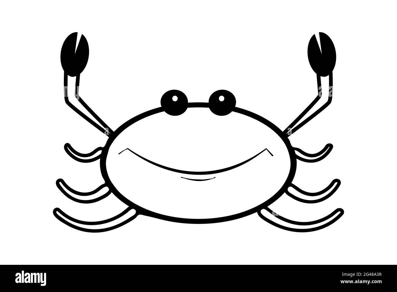 Crab Clipart Black And White