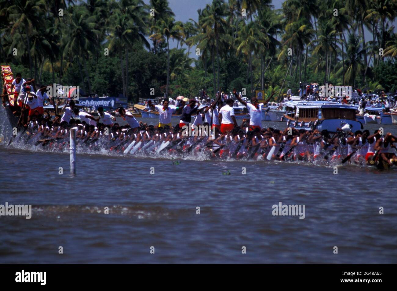 Nehru Trophy Boat Race, Punnamada Lake , Alappuzha, Kerala, India Stock ...