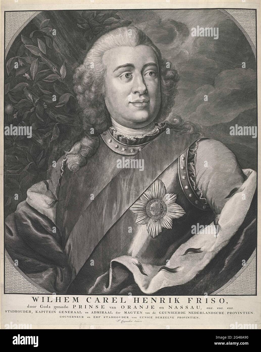 Portrait of Willem IV, Prince of Orange-Nassau. Portrait of Willem IV ...