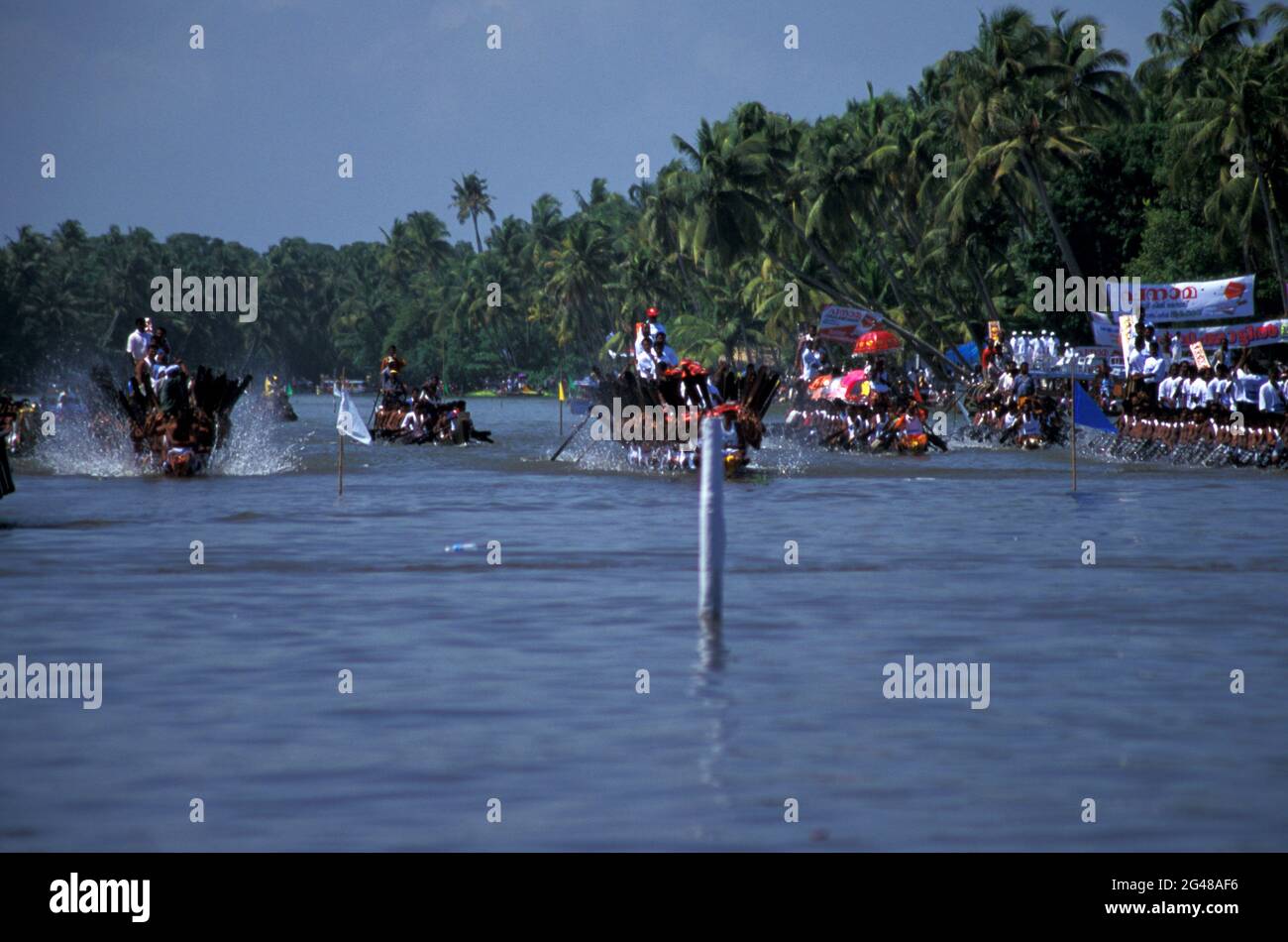 Nehru Trophy Boat Race, Punnamada Lake , Alappuzha, Kerala, India Stock ...