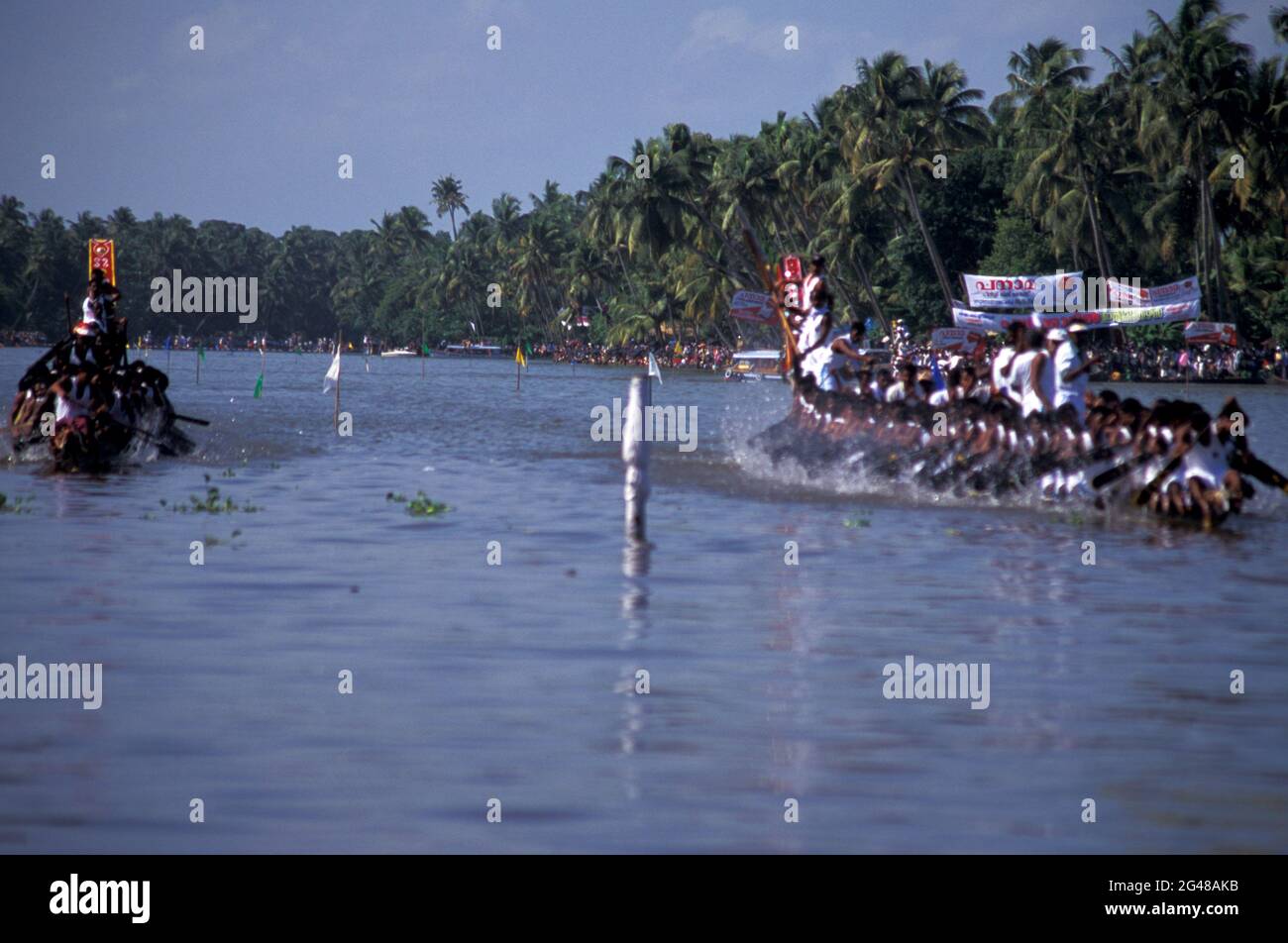 Nehru Trophy Boat Race, Punnamada Lake , Alappuzha, Kerala, India Stock ...