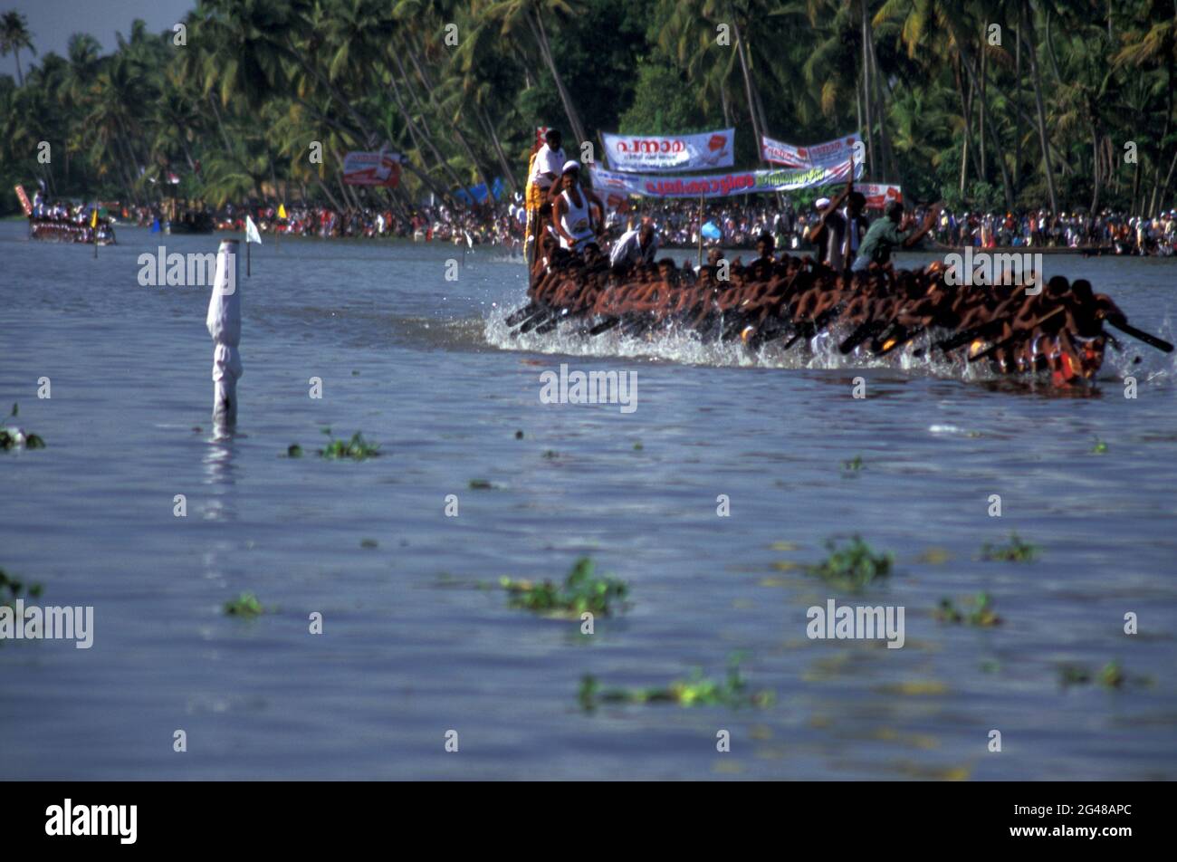 Nehru Trophy Boat Race, Punnamada Lake , Alappuzha, Kerala, India Stock ...