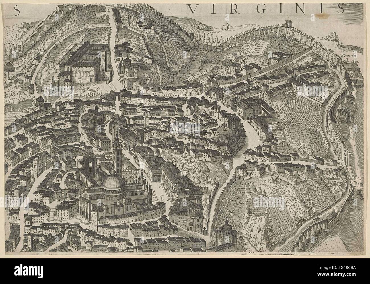 Siena on a map hi-res stock photography and images - Alamy