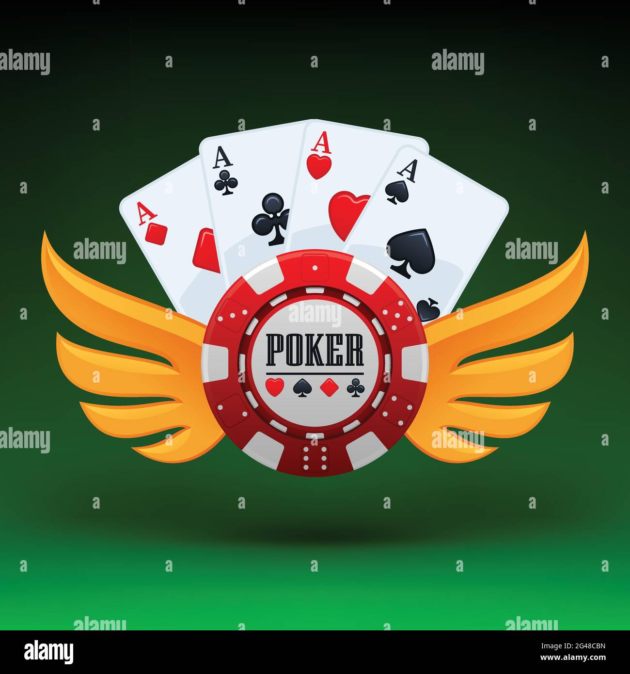 Fortune wings club Stock Vector Images - Alamy