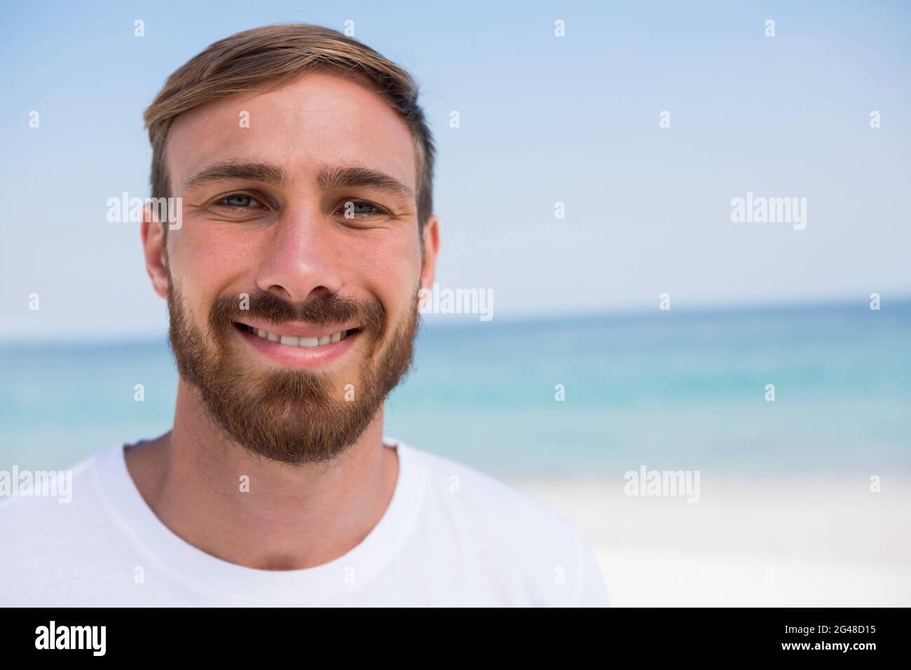 Mustache man beach hi-res stock photography and images - Alamy