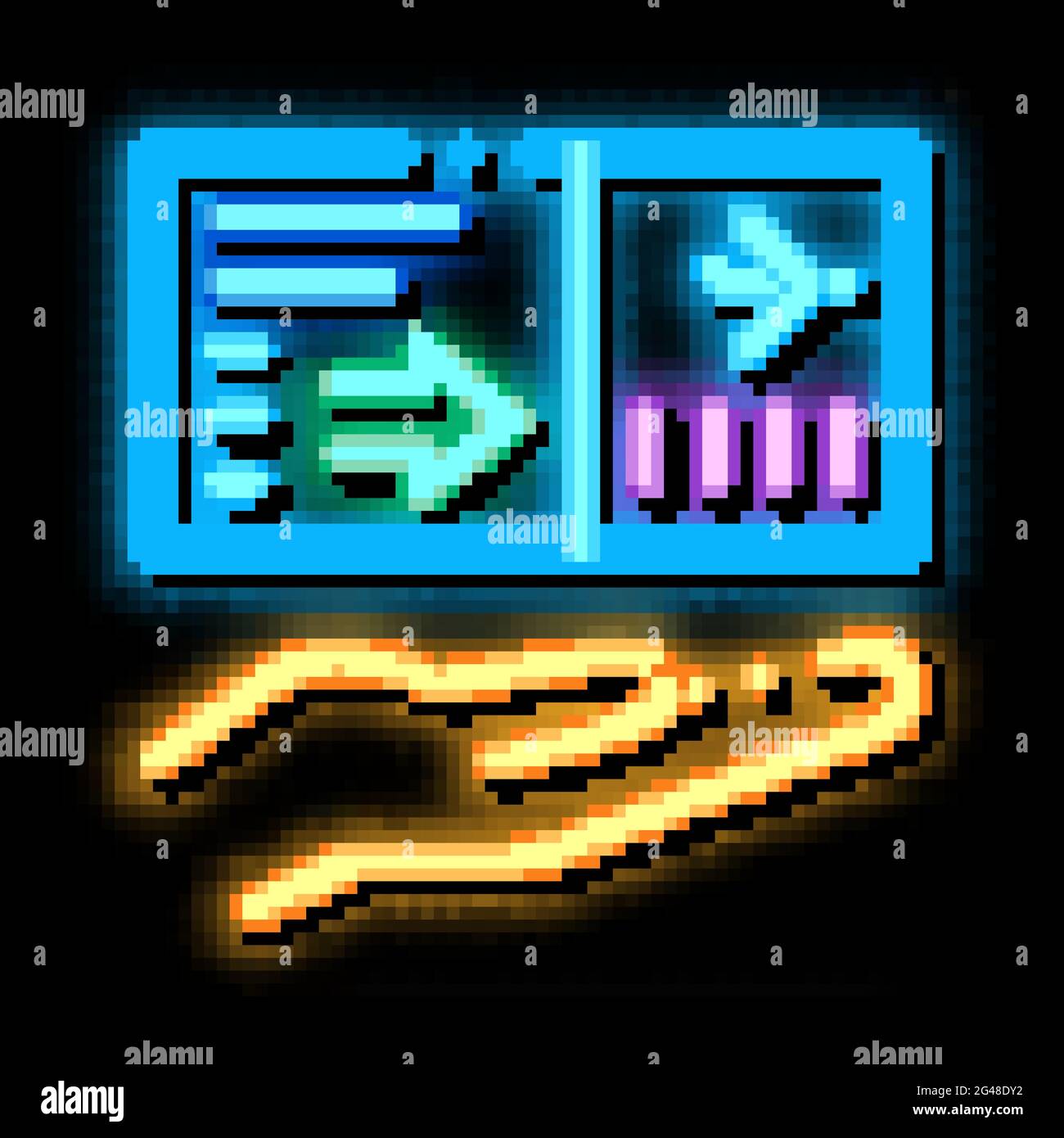 flight ticket neon glow icon illustration Stock Vector Image & Art - Alamy