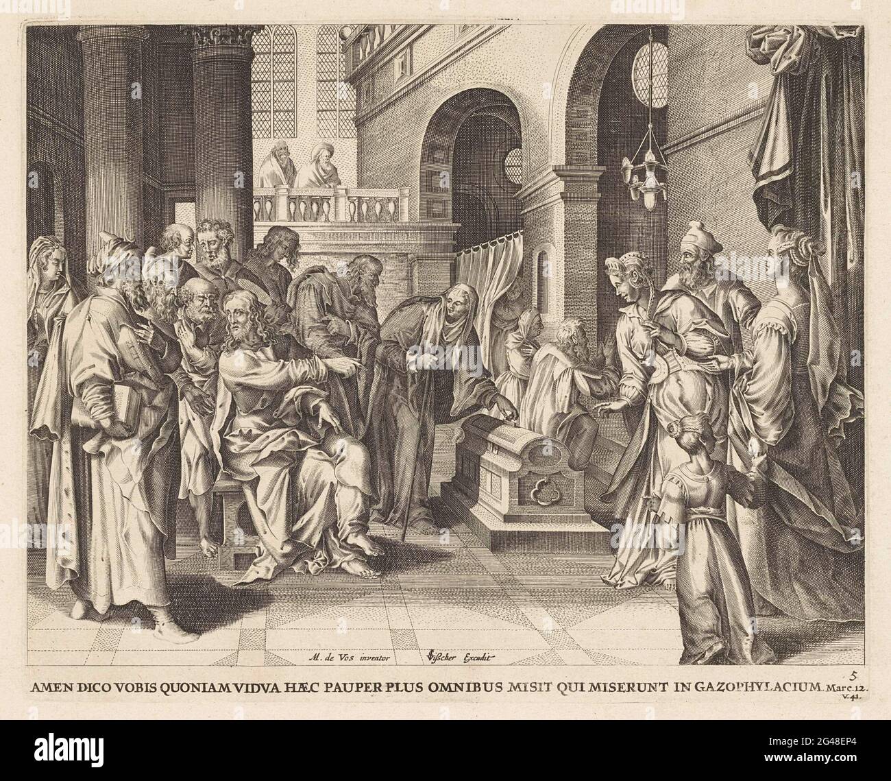 Medal of the widow; Events in and around the temple; Theatrum Biblicum ...