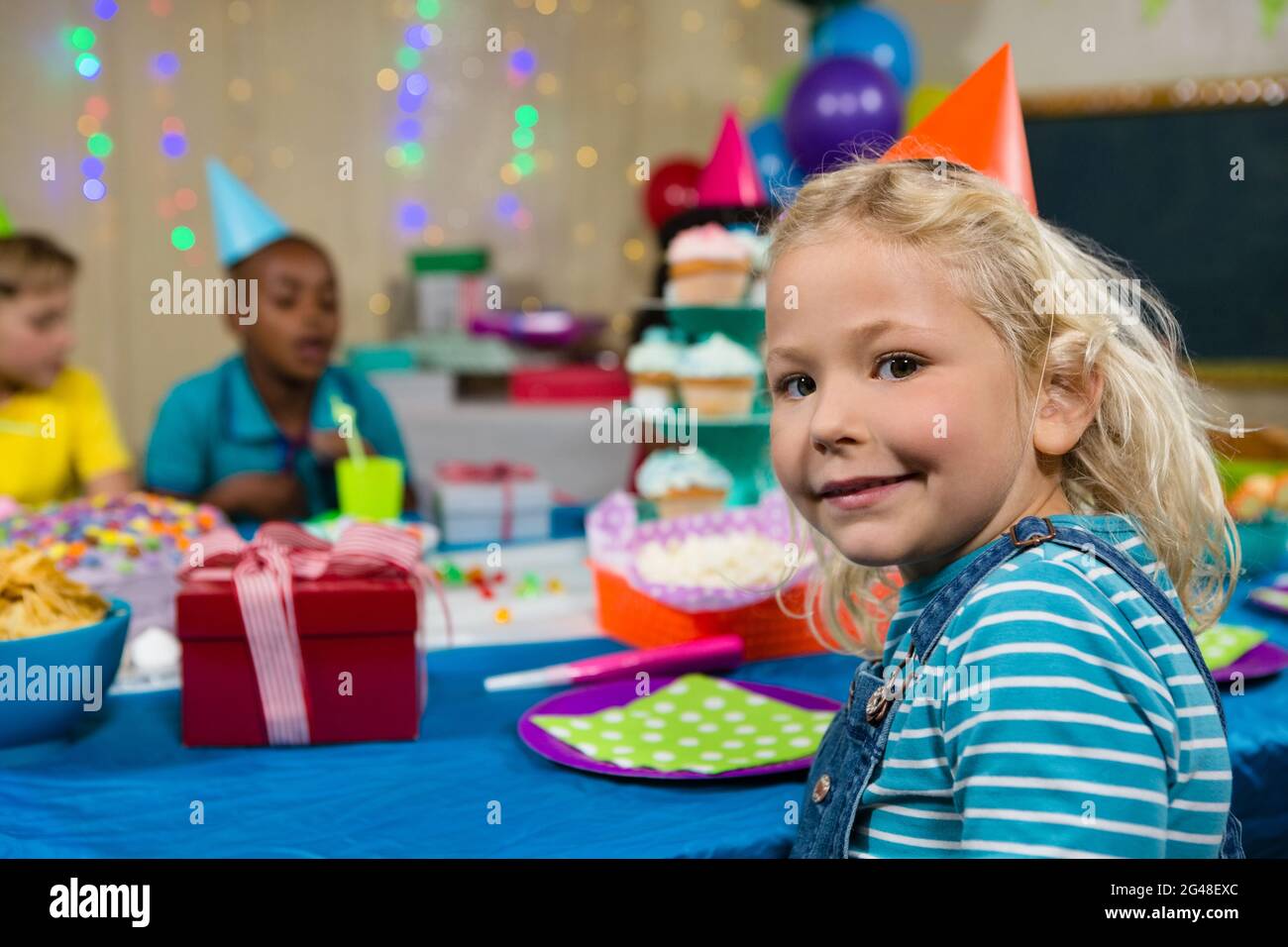 Close up sweet child sitting hi-res stock photography and images - Alamy