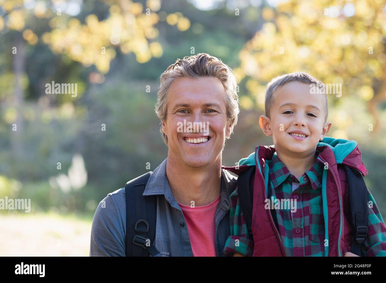Father hiking baby in hi-res stock photography and images - Alamy