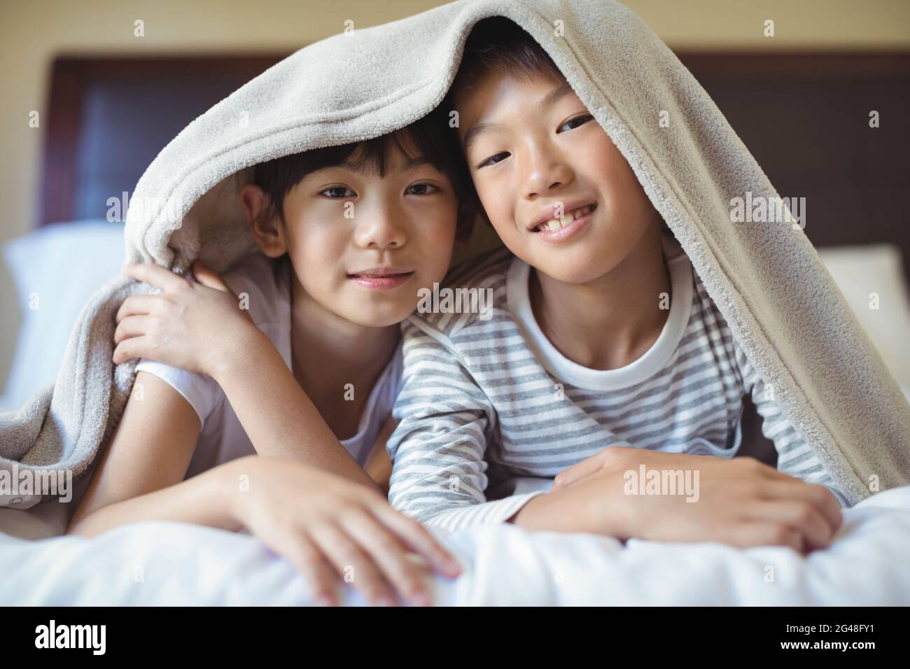 Relaxed child resting under hi-res stock photography and images - Alamy