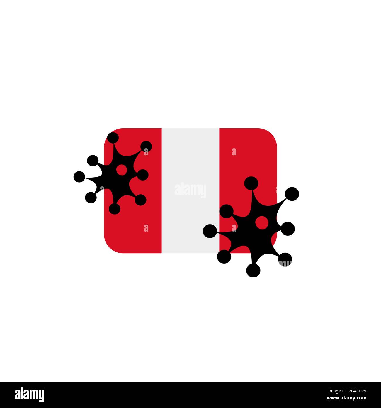 Peru hit by Coronavirus. Covid-19 impact nationwide. Virus attack on ...