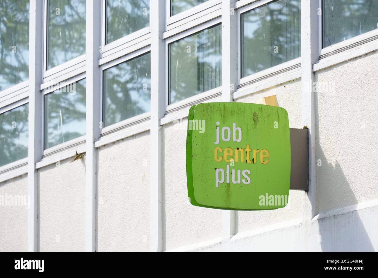 London, England, Uk. April 24th 2020. Job centre sign as employment ...