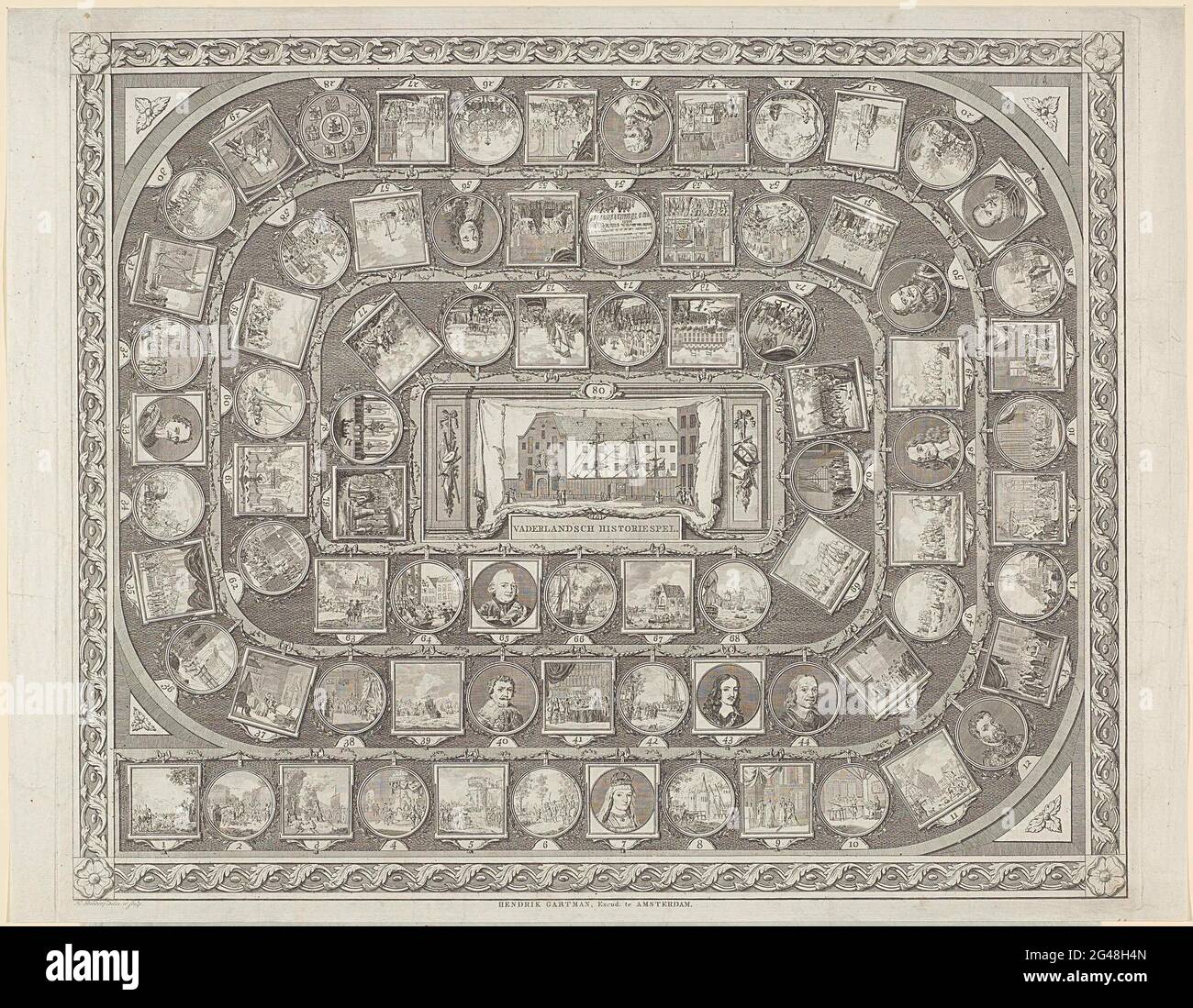 Fatherland History Game, 1816; Fatherland History Game. Board game ...