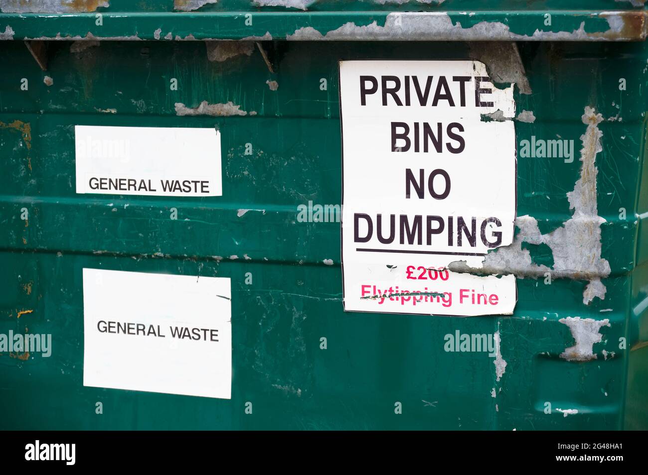 Skip bins hi-res stock photography and images - Alamy