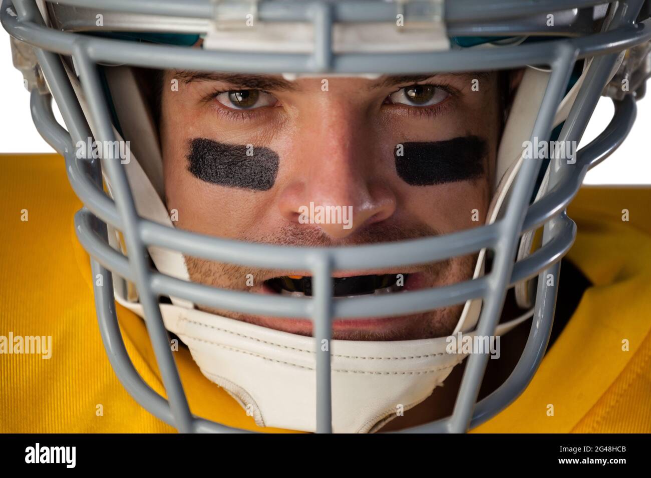 Football close up head head shot hi-res stock photography and images ...