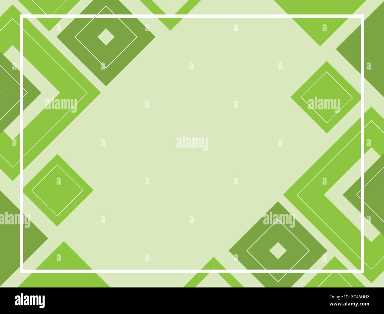 Abstract geometric background made from triangles and squares. Green ...