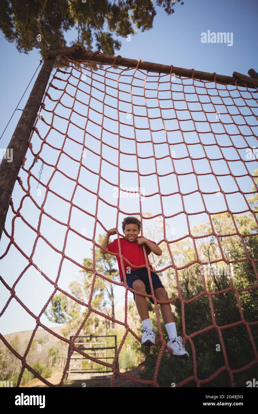 Child obstacle race determination hi-res stock photography and images ...