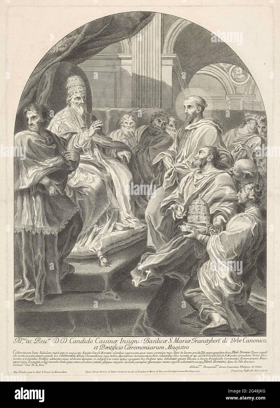 Bernardus and Pope Innocenti II. The Saint Bernard stands for the ...