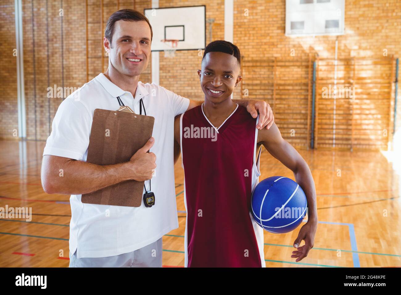 Black portrait smiling basketball man hi-res stock photography and ...