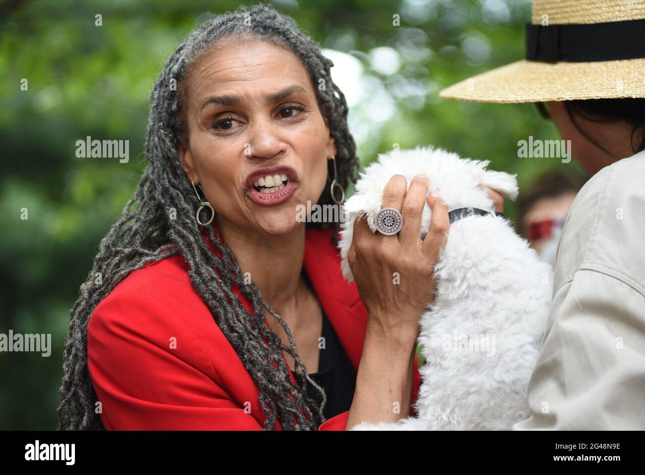 New York, NY, USA. 18th June, 2021. Maya Wiley out and about for ...