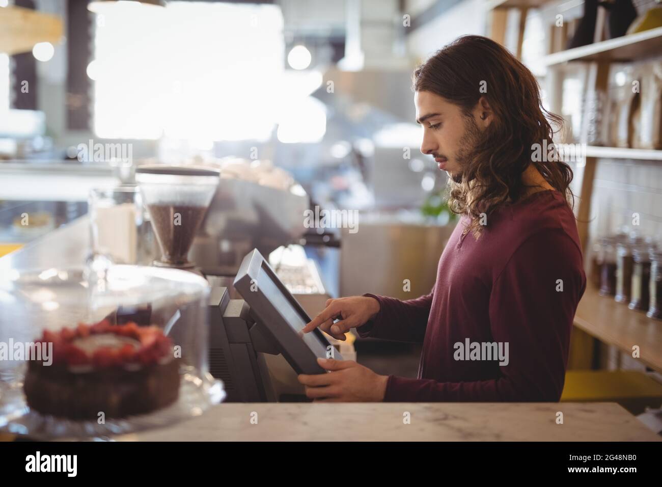 Touchscreen cash register hi-res stock photography and images - Alamy