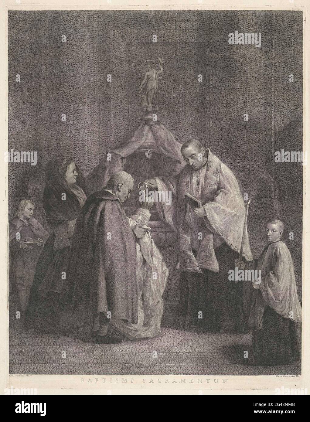 The sacrament of the baptism; Baptismi sacramentum; Seven sacraments ...