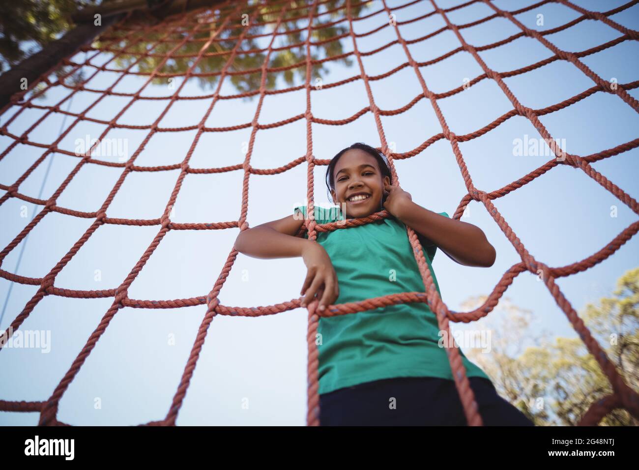 Child obstacle race determination hi-res stock photography and images ...