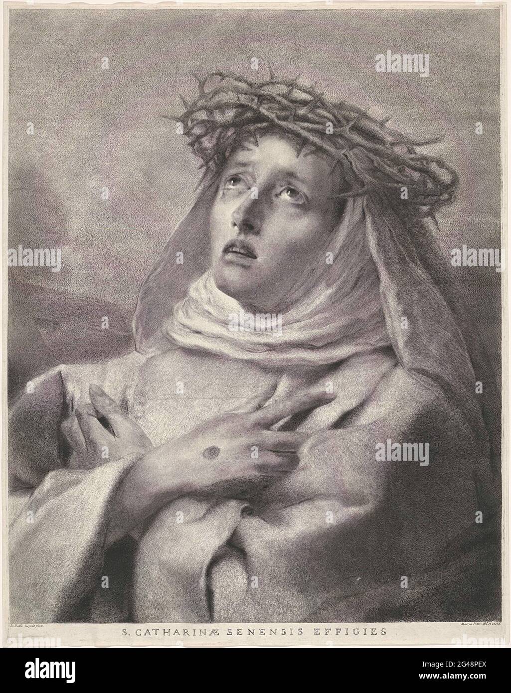 St Catherine of Siena. Giambattista Tiepolo’ sons reproduced many of ...