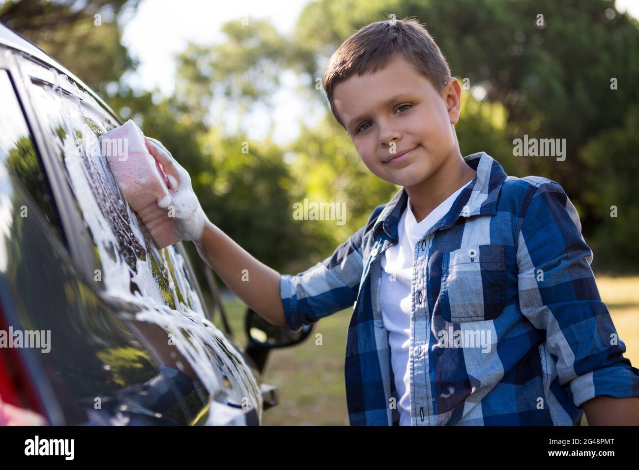 Teenage Boy Washing Car High Resolution Stock Photography and Images ...