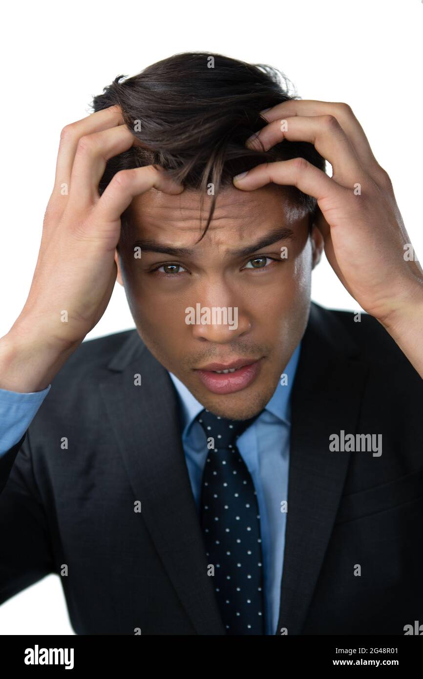 Frustrated businessman looking camera hi-res stock photography and ...