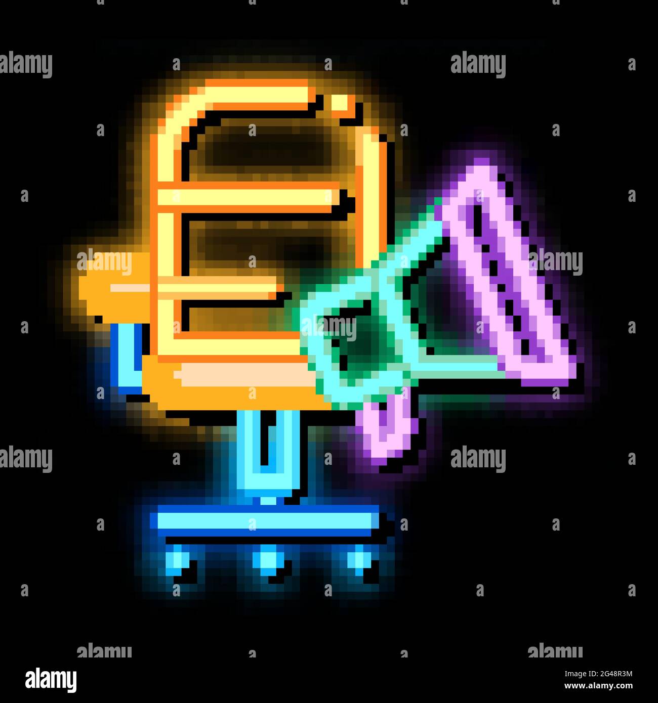 loudspeaker device neon glow icon illustration Stock Vector Image & Art ...