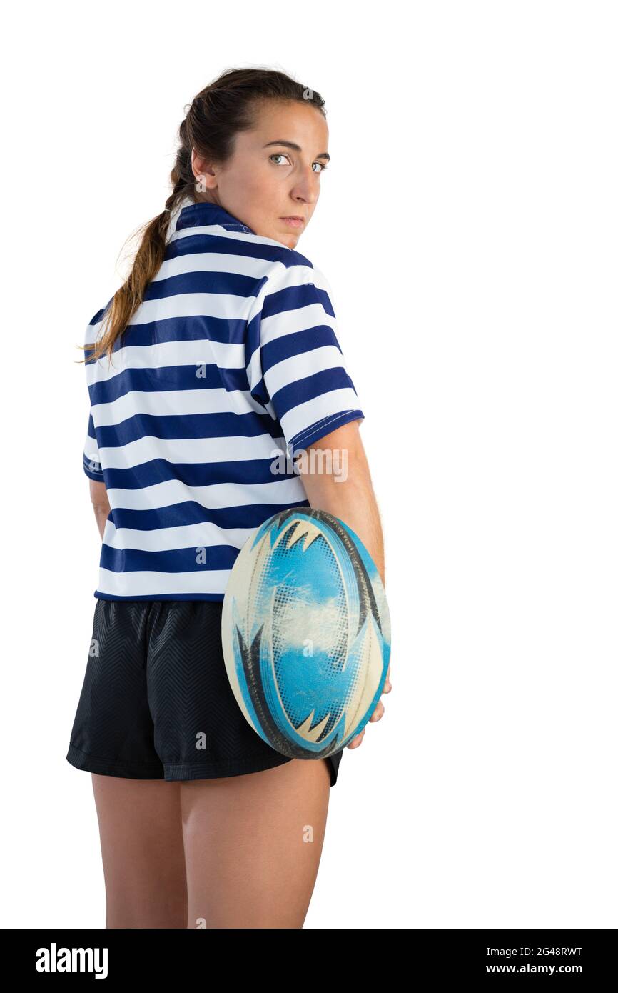 Female rugby player Cut Out Stock Images & Pictures - Alamy