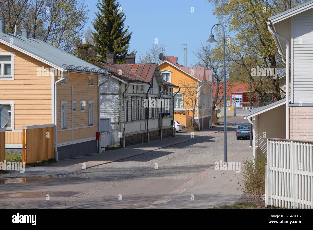 Springtime street of Lappeenranta, Finland Stock Photo - Alamy