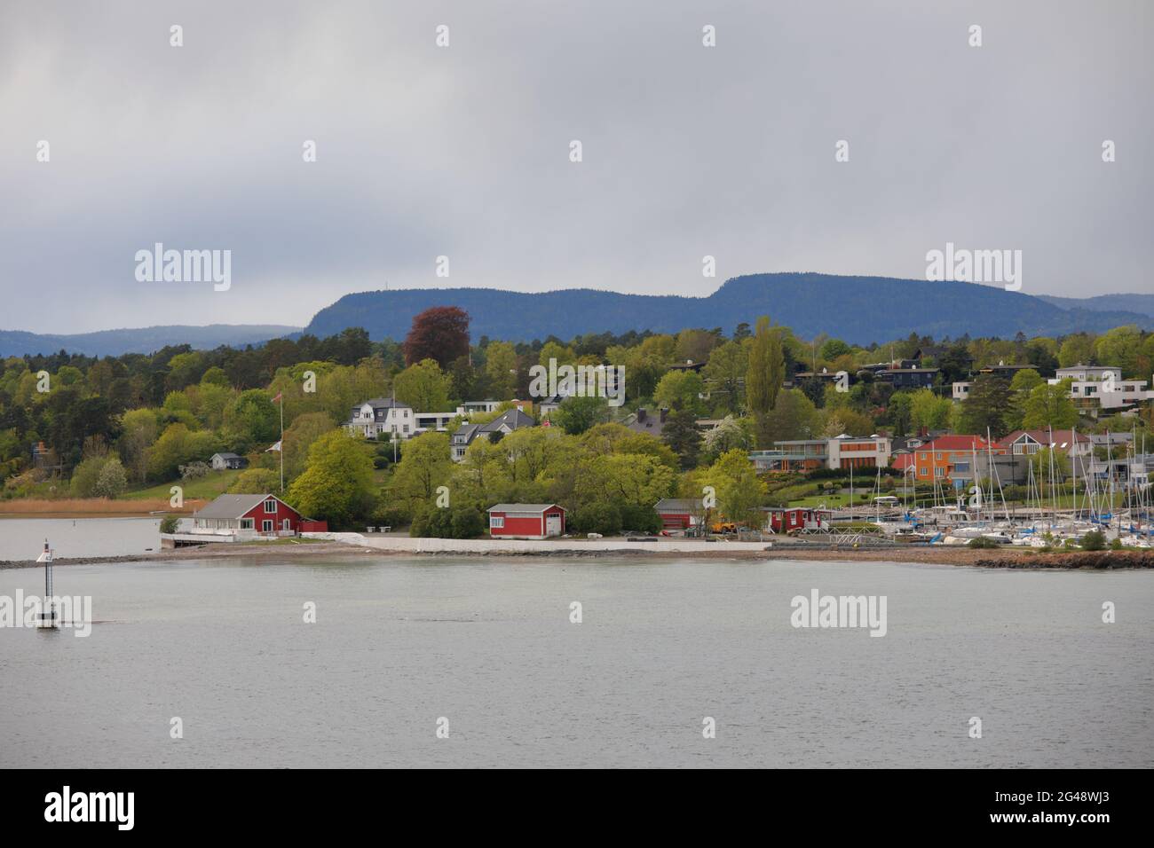 Landscape of Oslo fjord, Norway in a spring day Stock Photo - Alamy