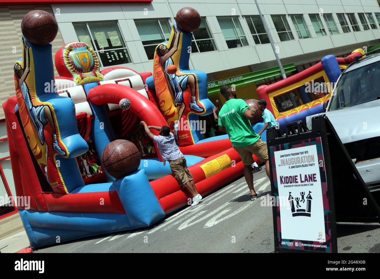 Harlem Juneteenth Celebration Block Party, New York, NY USA Stock Photo ...