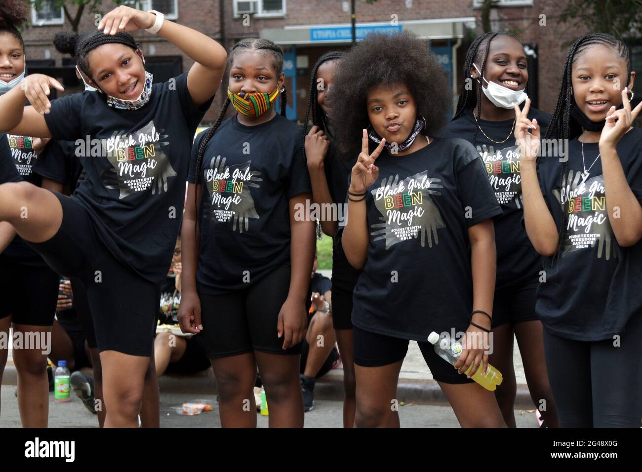 Harlem Juneteenth Celebration Block Party, New York, NY USA Stock Photo ...