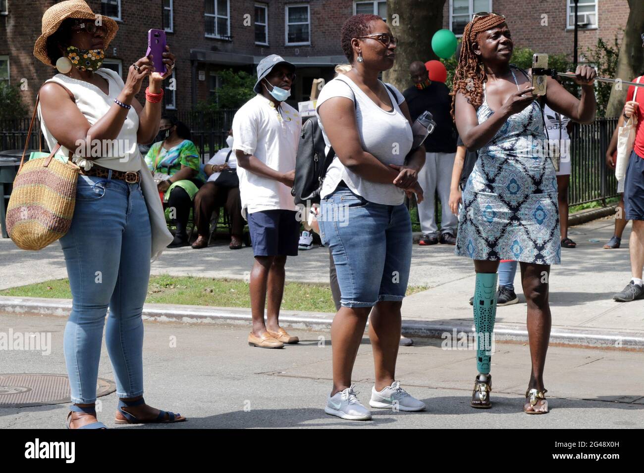 Harlem Juneteenth Celebration Block Party, New York, NY USA Stock Photo ...