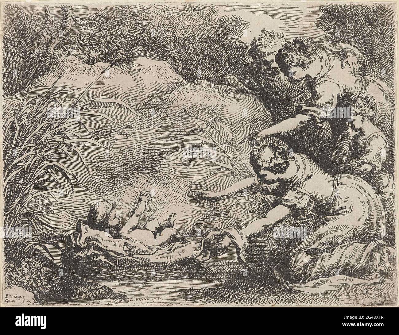 Saved Moses from the Nile. The daughter of the Pharaoh and her service ...