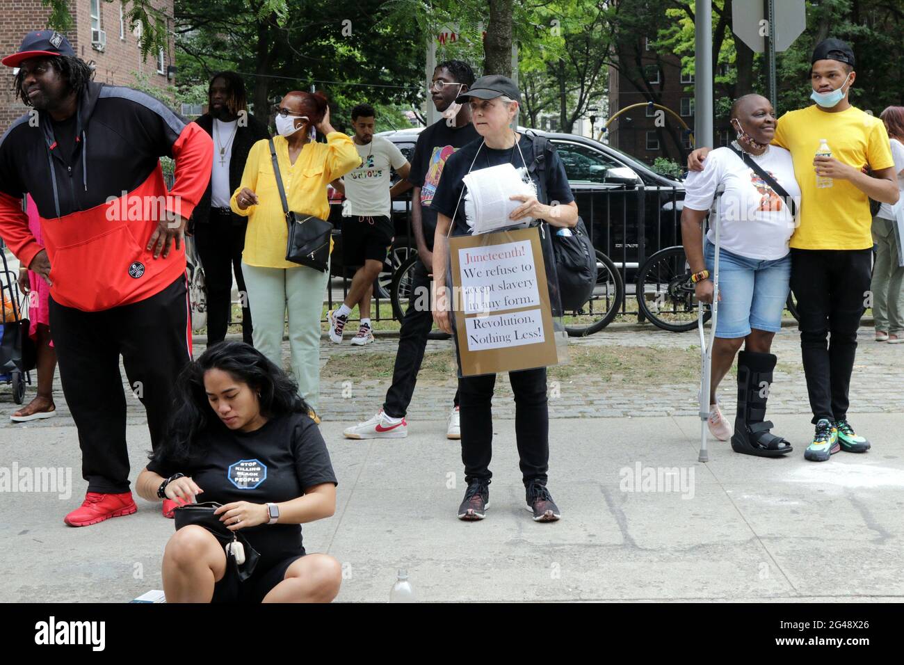 Harlem Juneteenth Celebration Block Party, New York, NY USA Stock Photo ...