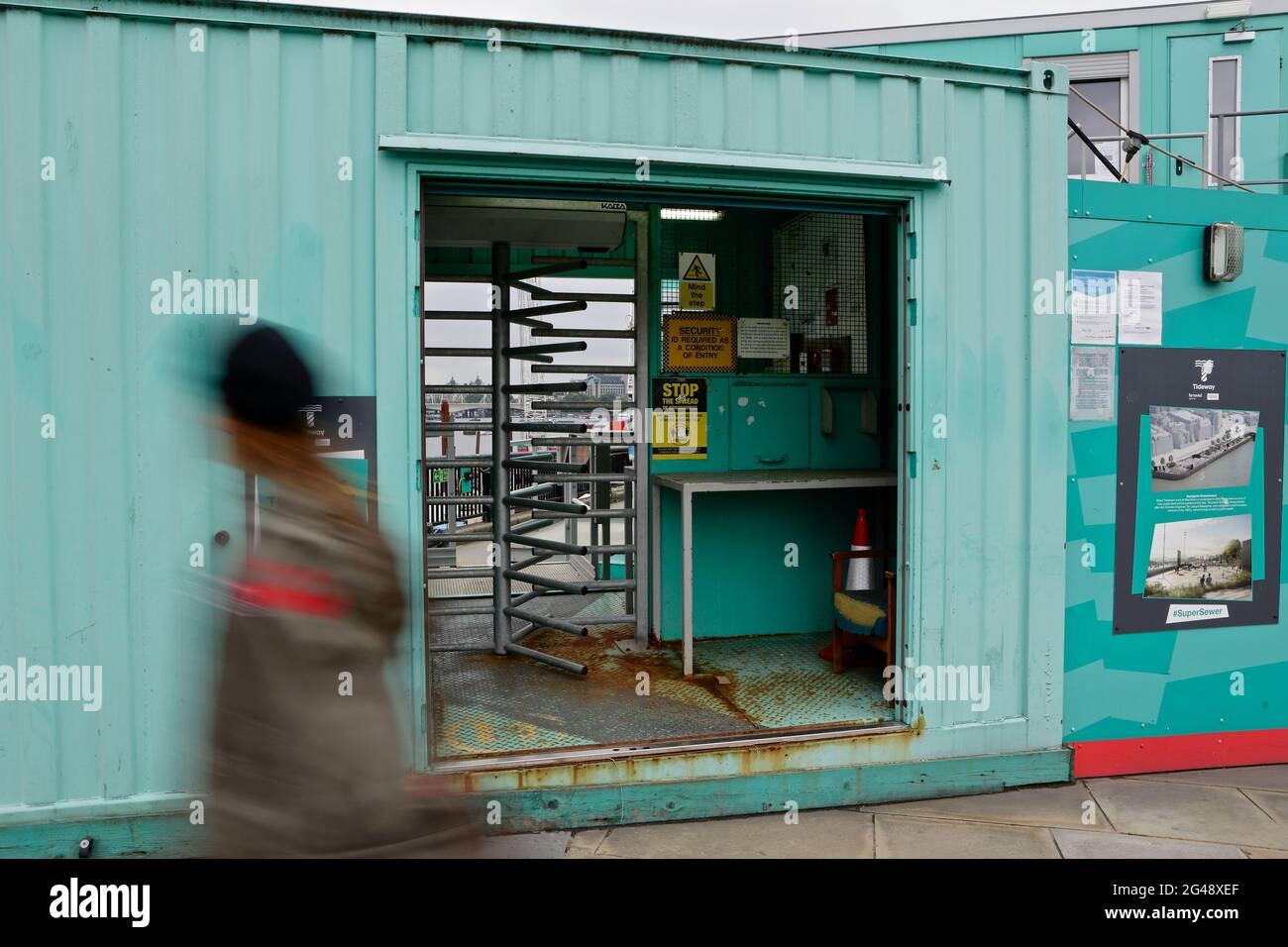 London (UK), June 2021: The Construction of London's new sewage ...
