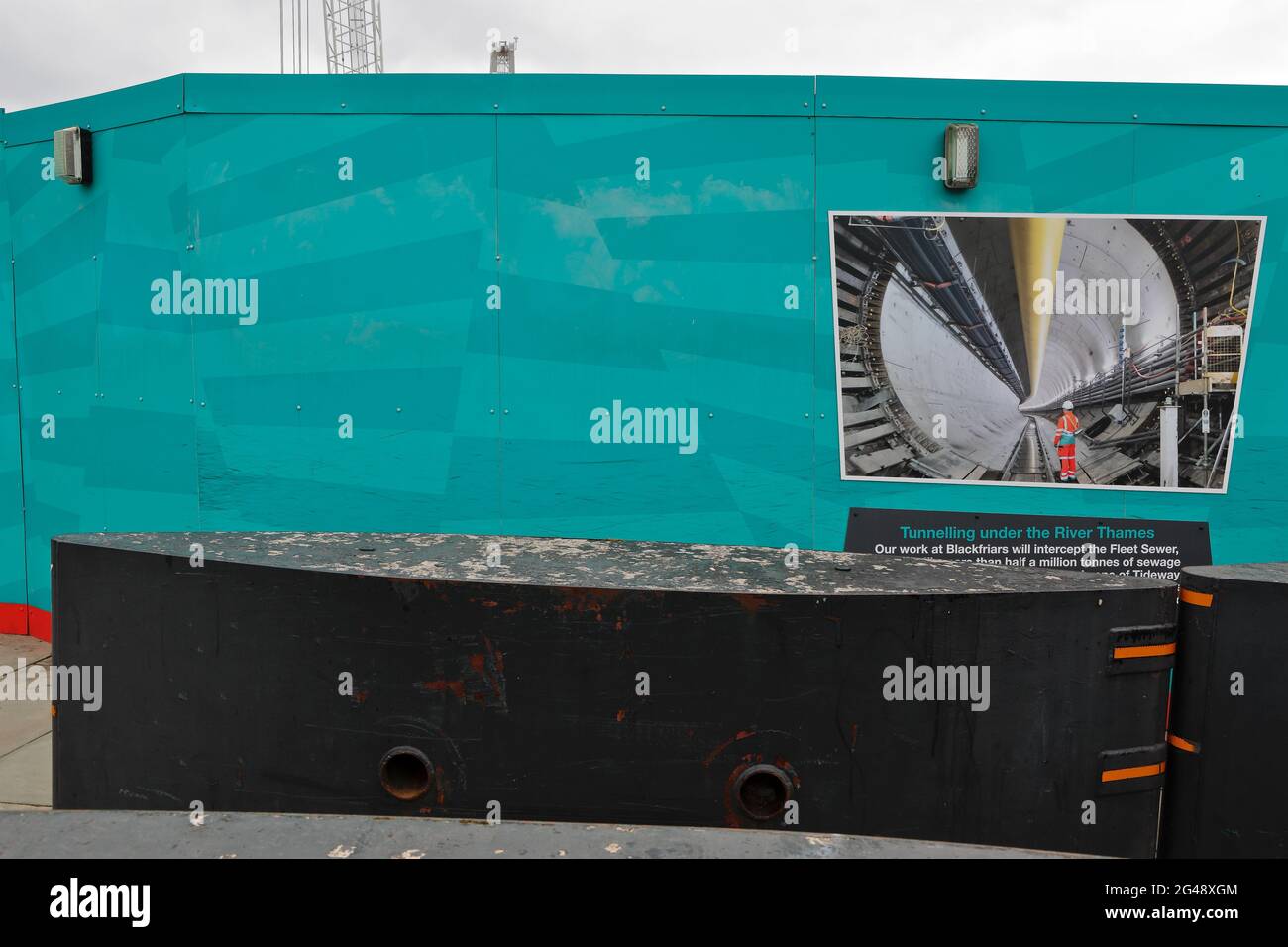 London (UK), June 2021: The Construction of London's new sewage ...