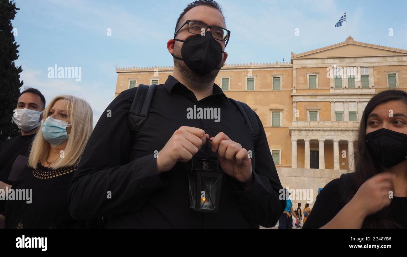 Athens, Greece. 19th June, 2021. Feminists and women rights activists ...