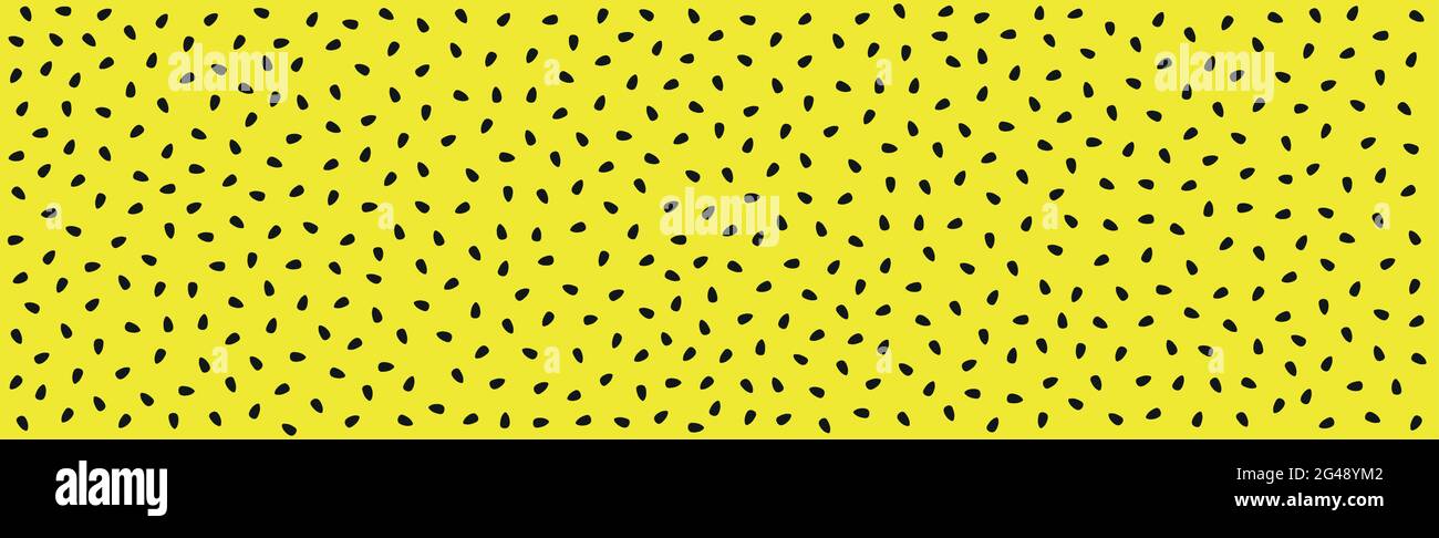 Abstract bright yellow watermelon background with seeds - Vector ...