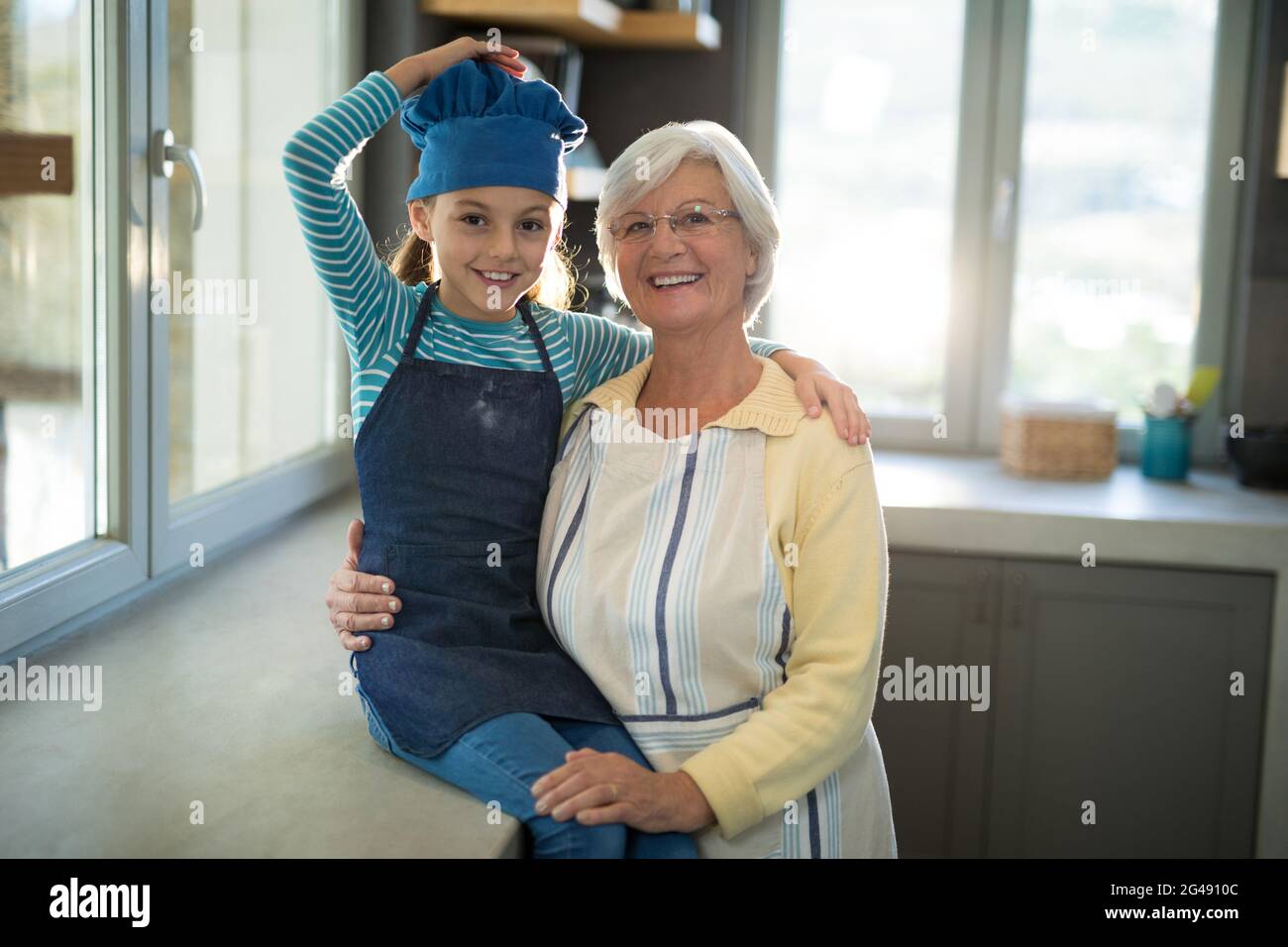 Grandmother granddaughter posing holding hi-res stock photography and ...